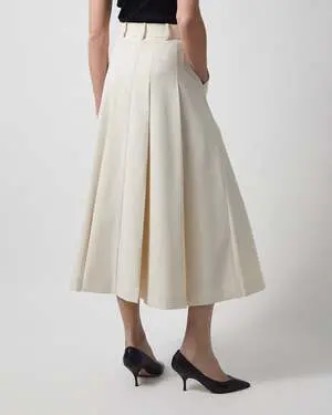 BY MALENE BIRGER Pleated Midi Skirt