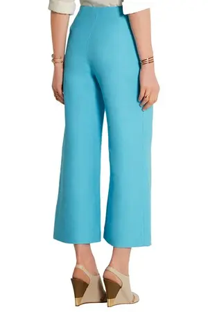 Isa Arfen Linen, Cotton And Silkblend Wideleg Pants