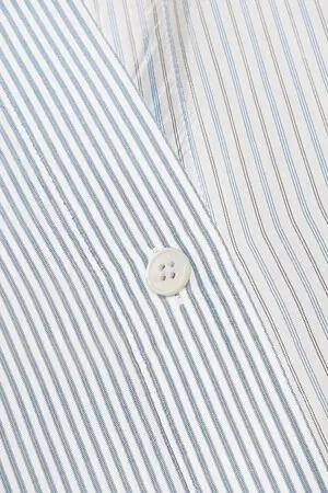 Alexander Wang Striped Satin Shirt Dress