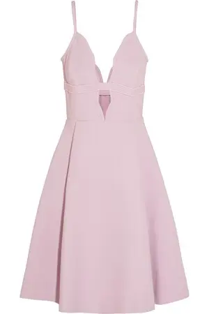 Giambattista Valli Cutout Crepe Mini Dress - Lavender