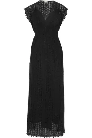 TALITHA Farah Embellished Guipure Lace Cotton Maxi Dress