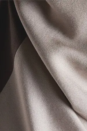Halston Twotone Crepe Mini Dress