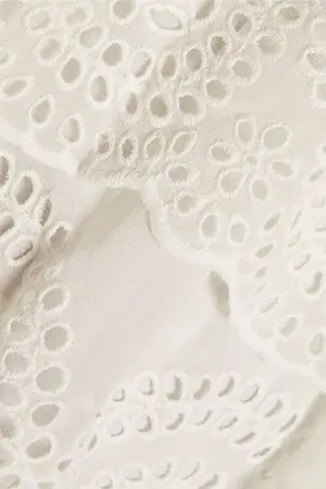 Joie Altha Ruffled Broderie Anglaise Silk Mini Dress