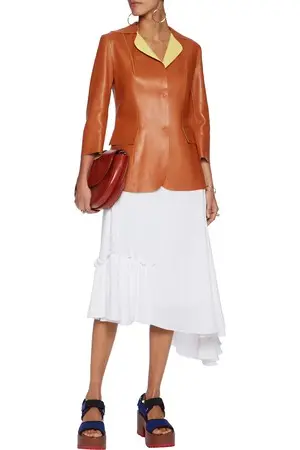 Marni Twotone Leather Blazer
