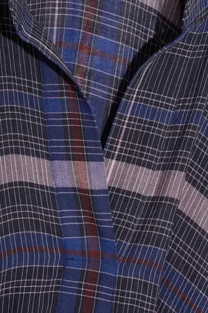 APIECE APART Checked Voile Shirt Dress