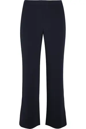Helmut Lang Stretchcrepe Bootcut Pants - Navy