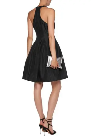 Halston Satinjacquard Mini Dress