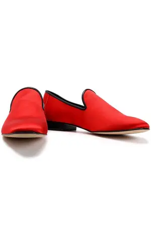 Diane Von Furstenberg Leiden Satin Slippers