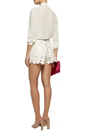 Alice + Olivia Alice Olivia Amaris Lasercut Shorts