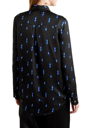 Equipment Essential Printed Washedcrepe Shirt