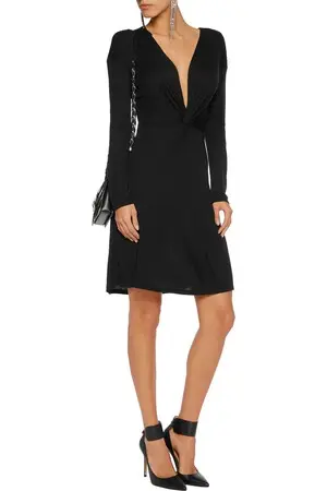 IRO PARIS Teiva Knotted Jersey Mini Dress