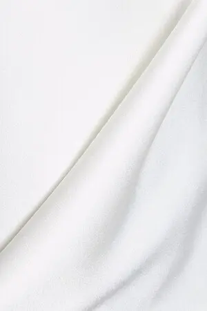 Roland Mouret Oneshoulder Asymmetric Draped Satin Top