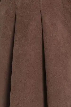 Halston Skirt-effect Pleated Shorts