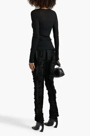 Rick Owens Detroit Distressed High-rise Skinny Jeans