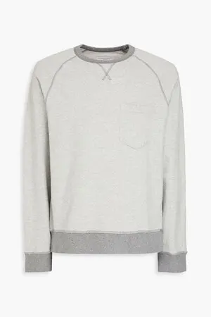 Officine Générale French Cotton-terry Sweatshirt With Chest Pocket