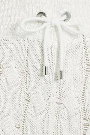 Brunello Cucinelli Cableknit Cotton, Linen And Silkblend Track Pants