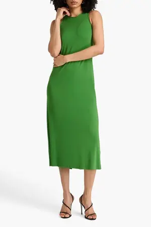 Tibi Serpentine Stretchjersey Midi Dress