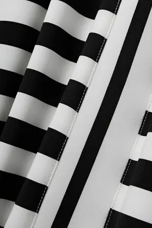 Norma Kamali Striped Stretchjersey Wideleg Pants