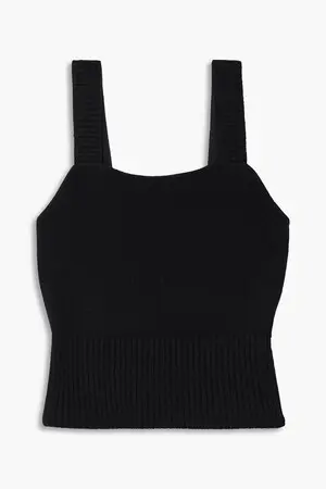 ALLUDE Cropped Cashmere Tank