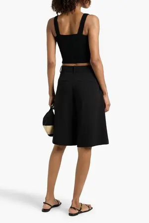 ALLUDE Cropped Cashmere Tank