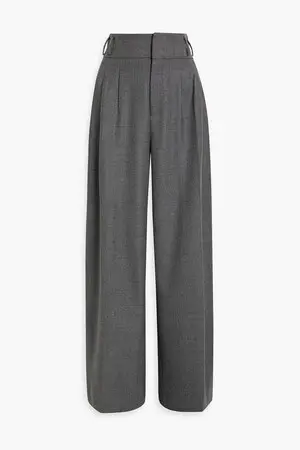 Altuzarra Tyr Woolblend Flannel Wideleg Pants - Gray
