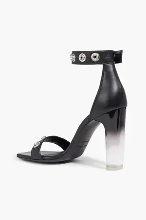 Rick Owens Snaps Eyeletembellished Leather Sandals