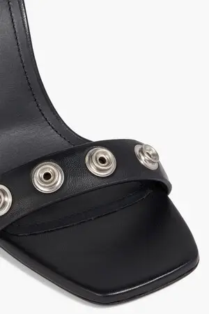 Rick Owens Snaps Eyeletembellished Leather Sandals