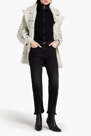 IRO PARIS Distressed Highrise Straightleg Jeans