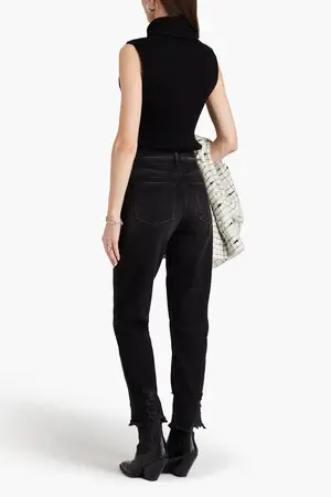 IRO PARIS Distressed Highrise Straightleg Jeans