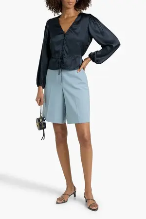FRAME Fil Coupé Silksatin Blouse