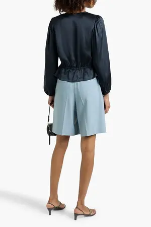 FRAME Fil Coupé Silksatin Blouse