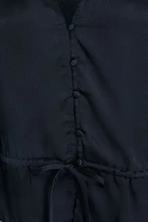 FRAME Fil Coupé Silksatin Blouse