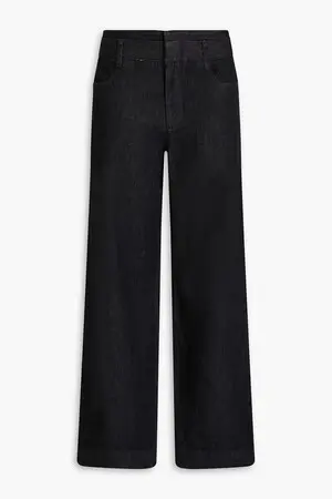Vince Midrise Wideleg Jeans - Black