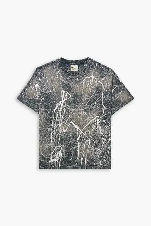 GALLERY DEPT. Paintsplattered Bleached Cottonjersey Tshirt