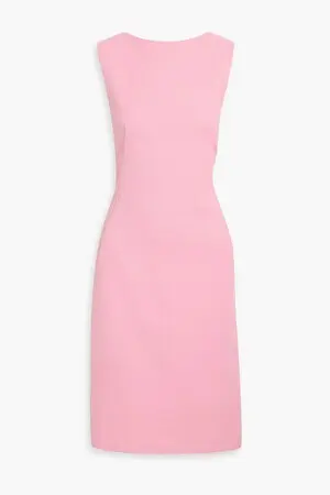 Max Mara Armida Cotton Jacquard Bow Detail Midi Dress