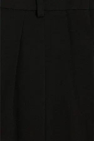 Sportmax Pleated Grain De Poudre Wideleg Pants