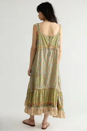 MAGNOLIA PEARL Piecewise Sydni Midi Sundress