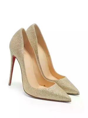CHRISTIAN LOUBOUTIN So Kate Pointed-toe Pumps - Gold