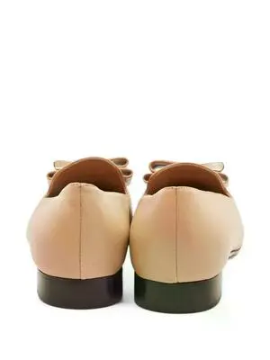 FERRAGAMO Leda Bow Detail Loafers