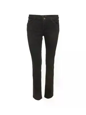 Dolce & Gabbana Straight-fit Jeans With Crown Motif Embellishment
