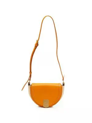 Fendi Moonlight Leather Crossbody Bag - Orange