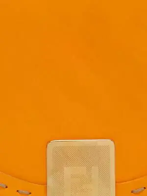 Fendi Moonlight Leather Crossbody Bag - Orange