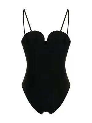 Magda Butrym Bustier-neck Swimsuit - Black