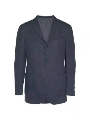 Ermenegildo Zegna Herringbone-pattern Single-breasted Blazer