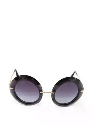 Dolce & Gabbana Dg 6105 Round Sunglasses - Black