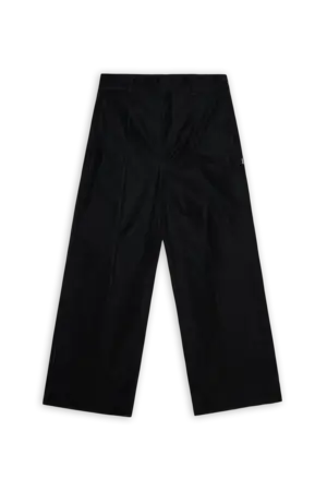 Rains Wide Leg Trousers In Waterproof Pu Fabric