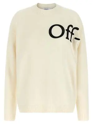 Off-white Embroidered Knitwear For Women