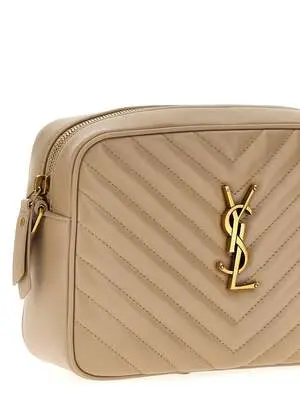 Saint Laurent Lou Matelassé Leather Crossbody Bag - Cream