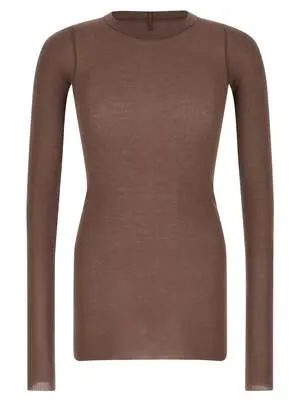 Rick Owens Rib Ls T' T-shirt - Purple