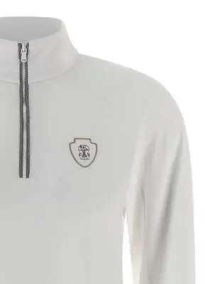 Brunello Cucinelli Techno Piquet High Neck Zip Sweater